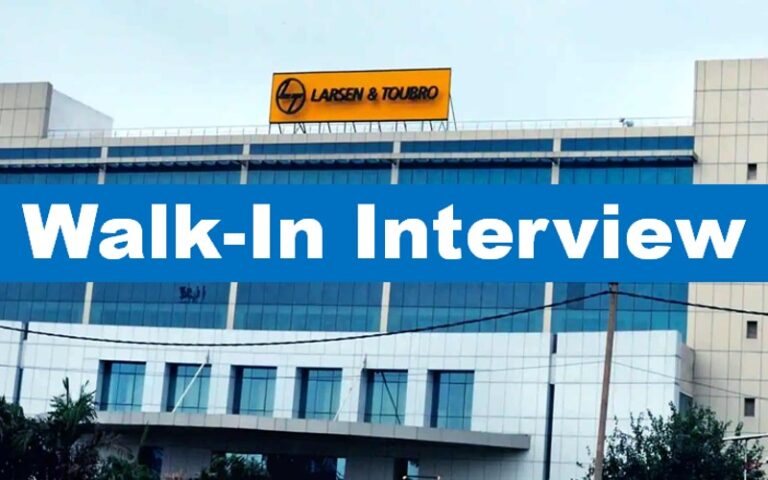 L&T Walk-In Interview for Entry Level to Experience Professionals ...